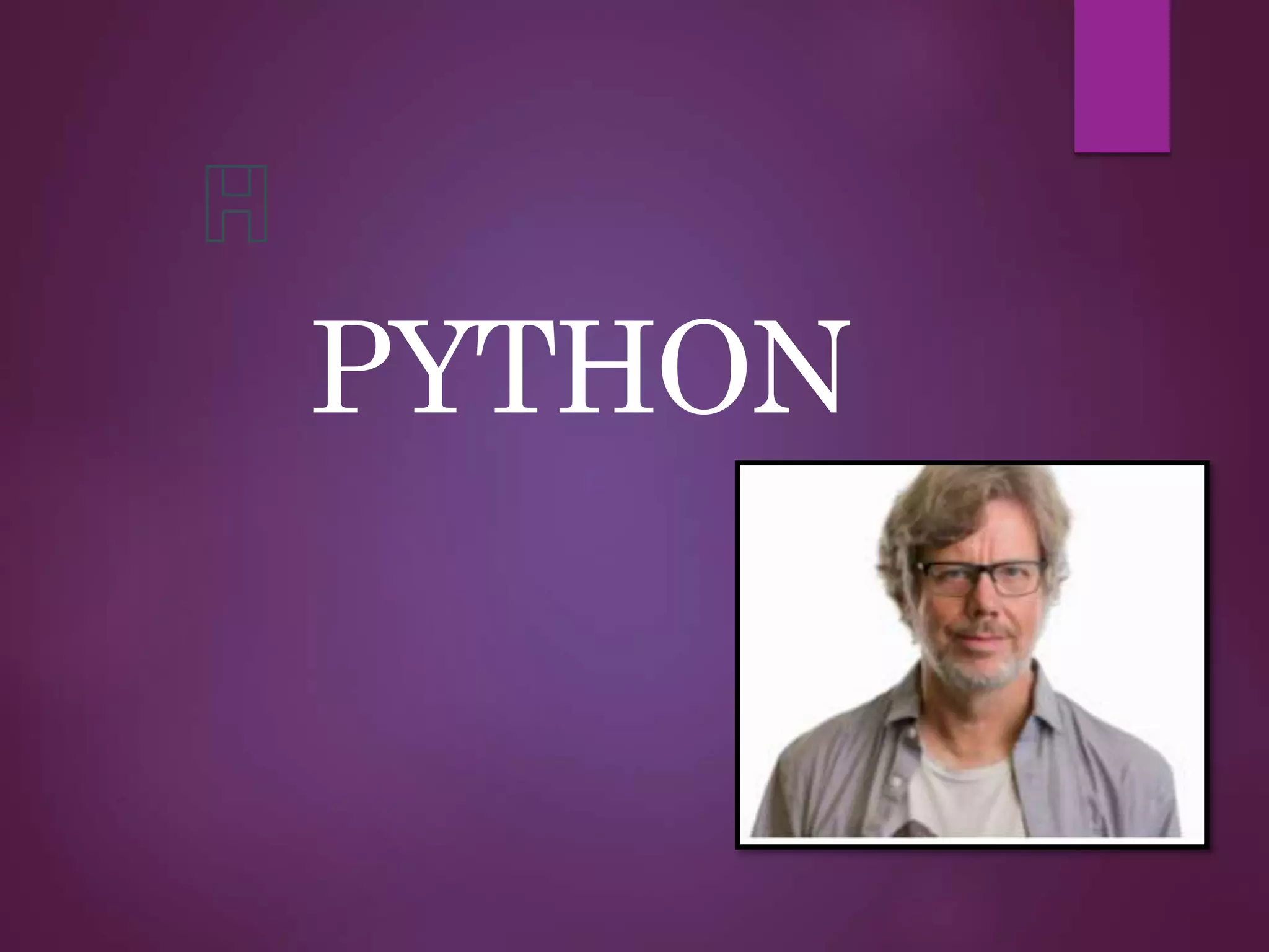 Python Featurespptx Programming Languages Computing