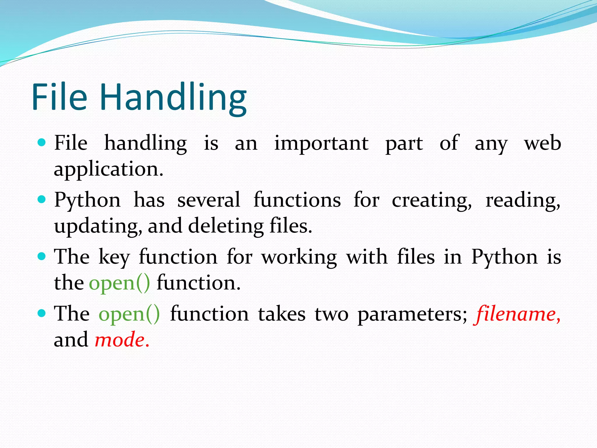 Python Files Directories Part15 Pptx Operating Systems Computer