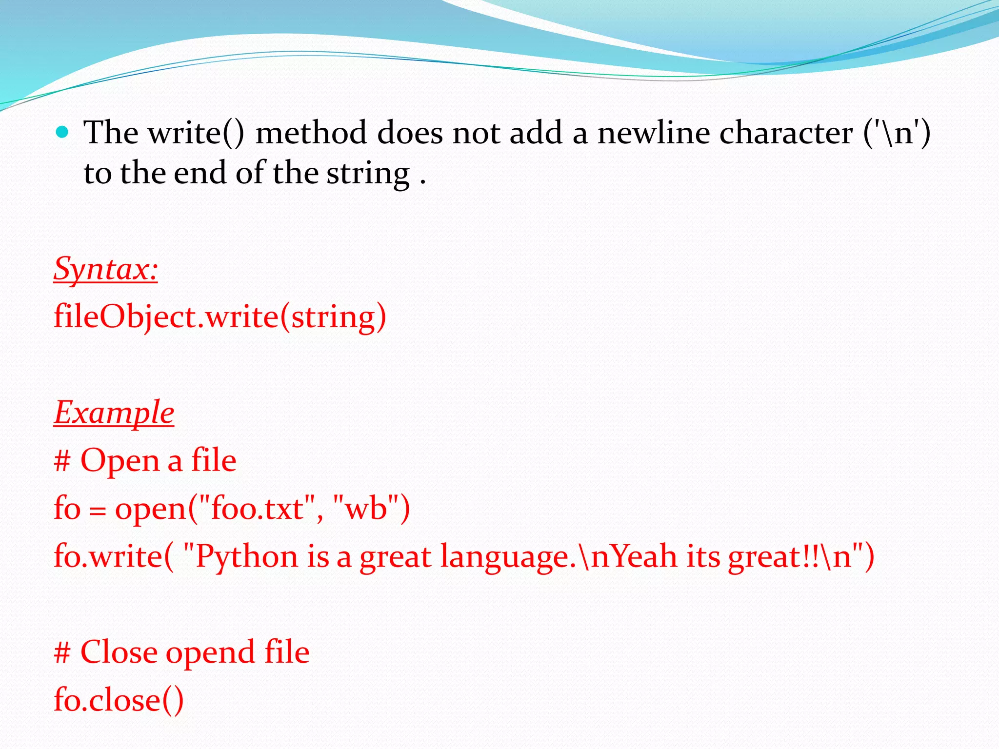 Python Files Directories Part16 Pptx Programming Languages 7853