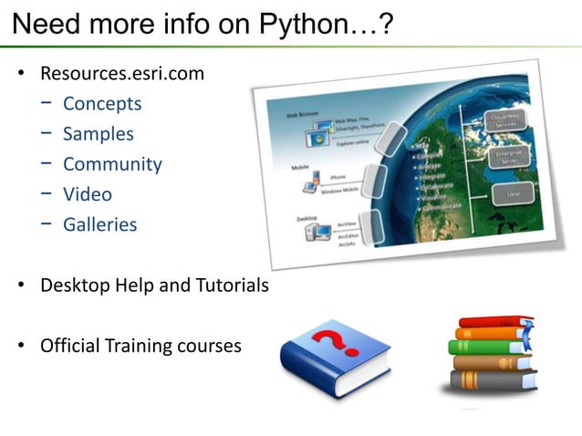 Esri South Africa Python for Everyone | PPT