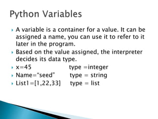 Python basics | PPTX