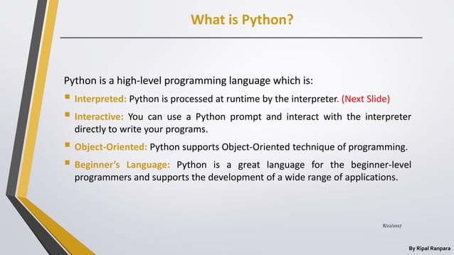 Python final ppt