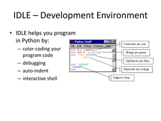 Python first day | PPT | Programming Languages | Computing