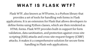 Python Flask WTF.pptx | Free Download