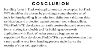 Python Flask WTF.pptx | Free Download