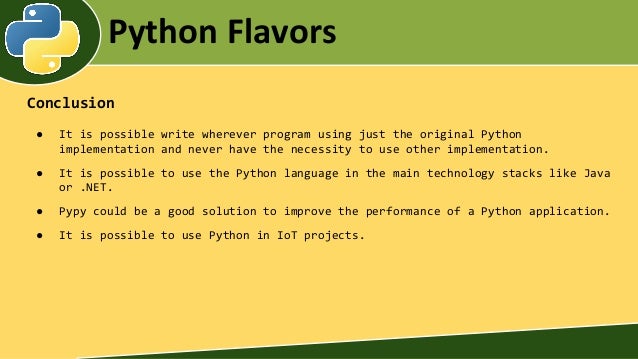 Python Flavors 