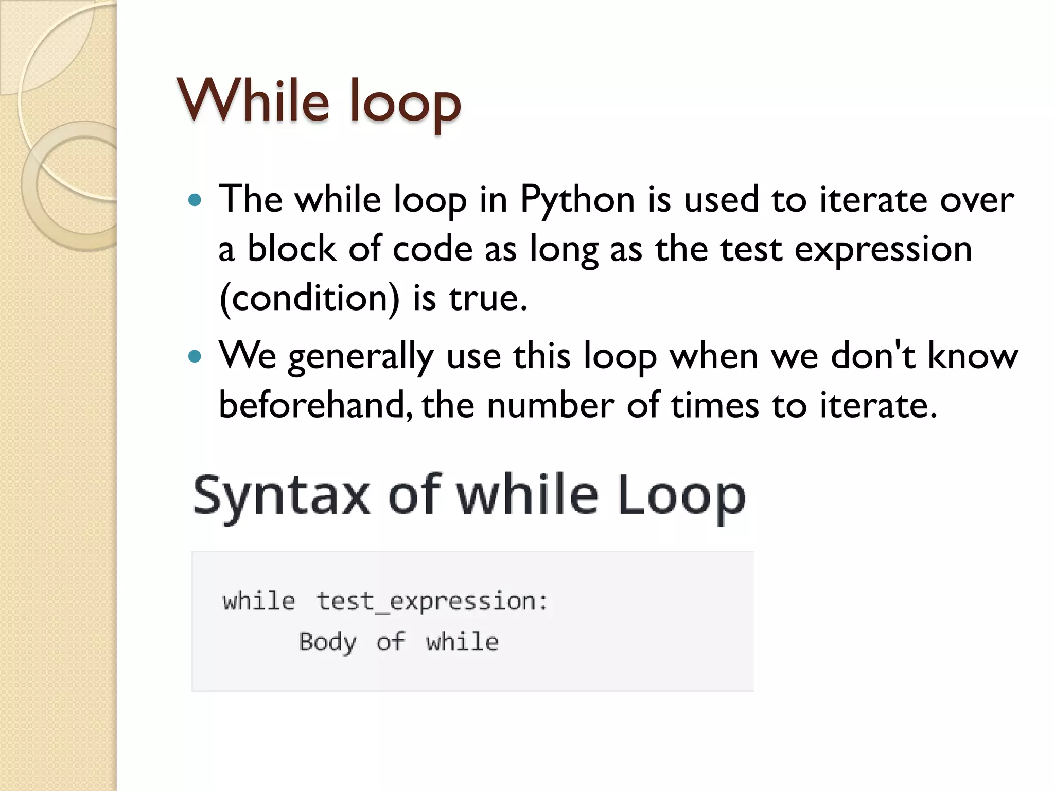 Python Flow Control Pdf Programming Languages Computing