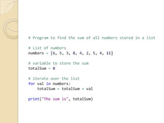 Python Flow Control | PPT
