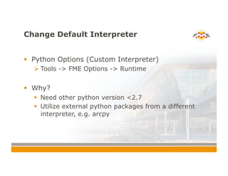 Beyond 49x Transformers: Don't be afraid of (the) Python! | PPT