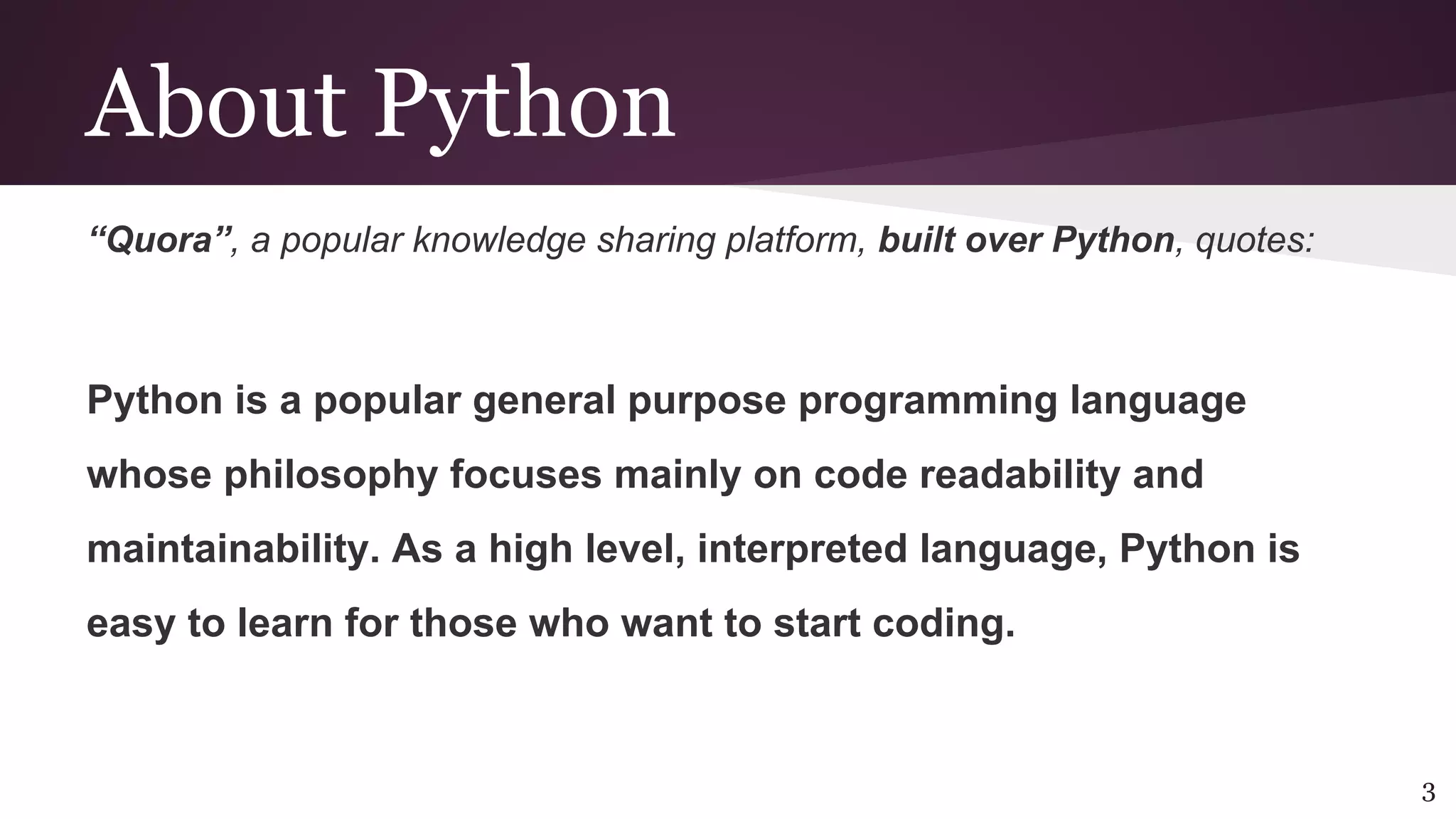Python for All | PPT