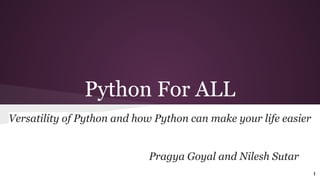 Python for All | PPT
