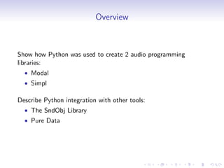 Python For Audio Signal Processing ( PDFDrive ).pdf | Digital Audio | Computer Software and ...