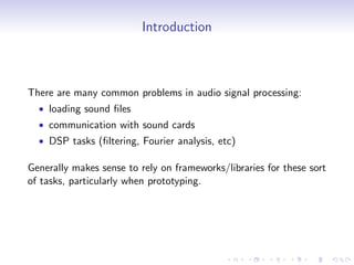 Python For Audio Signal Processing ( PDFDrive ).pdf | Digital Audio | Computer Software and ...