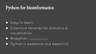 Bioinformatics for Computer Scientists | PDF