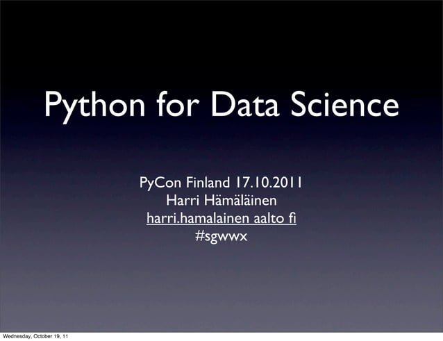 Python for Data Science | PDF