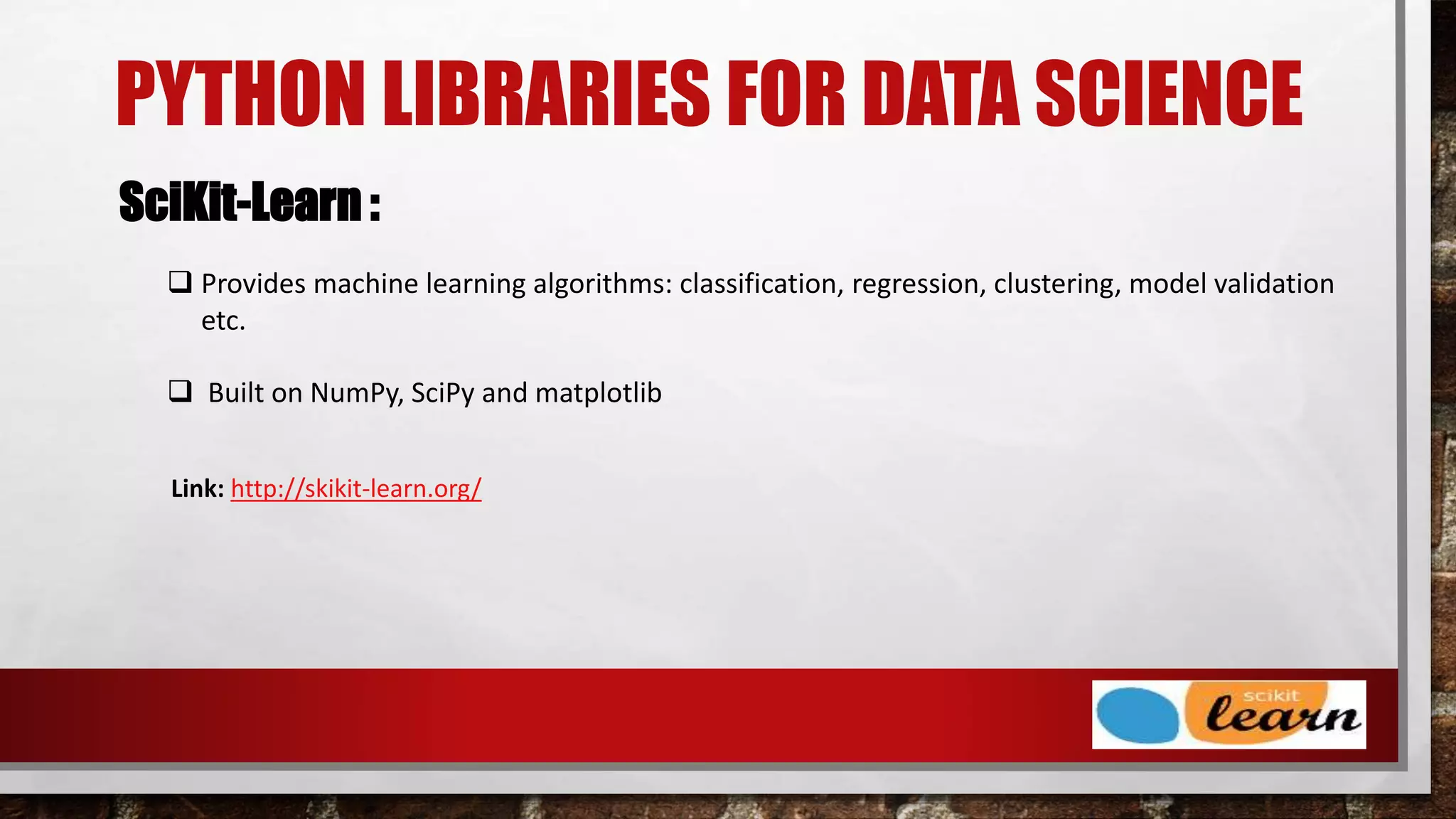 Python for data science | PPTX
