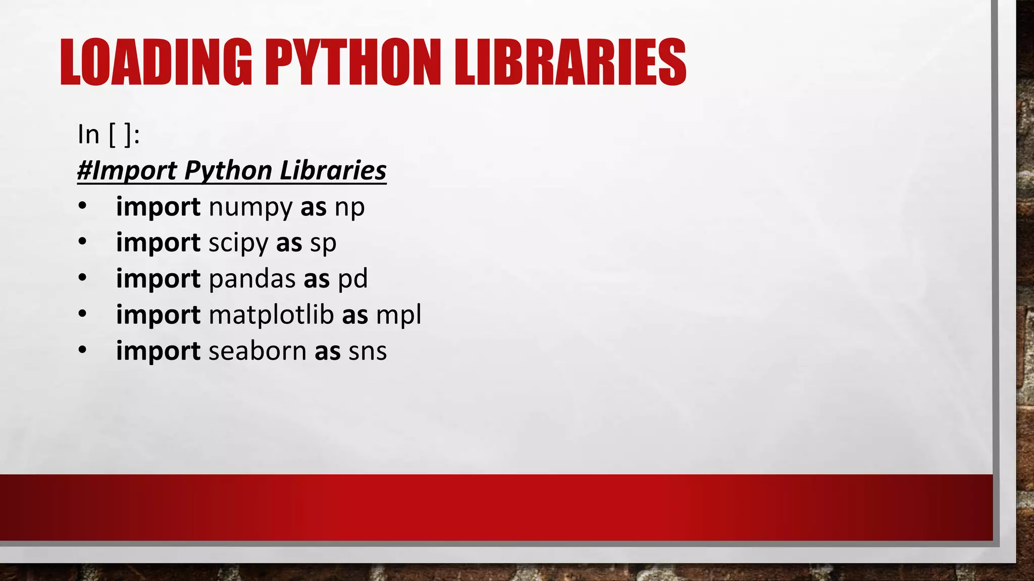 Python for data science | PPTX