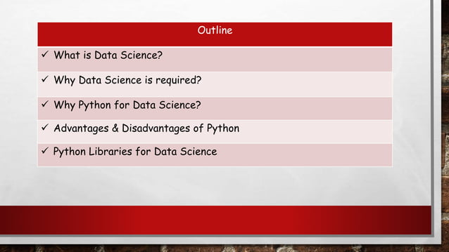 Python for data science | PPTX
