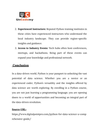 Python for Data Science: A Comprehensive Guide | PDF