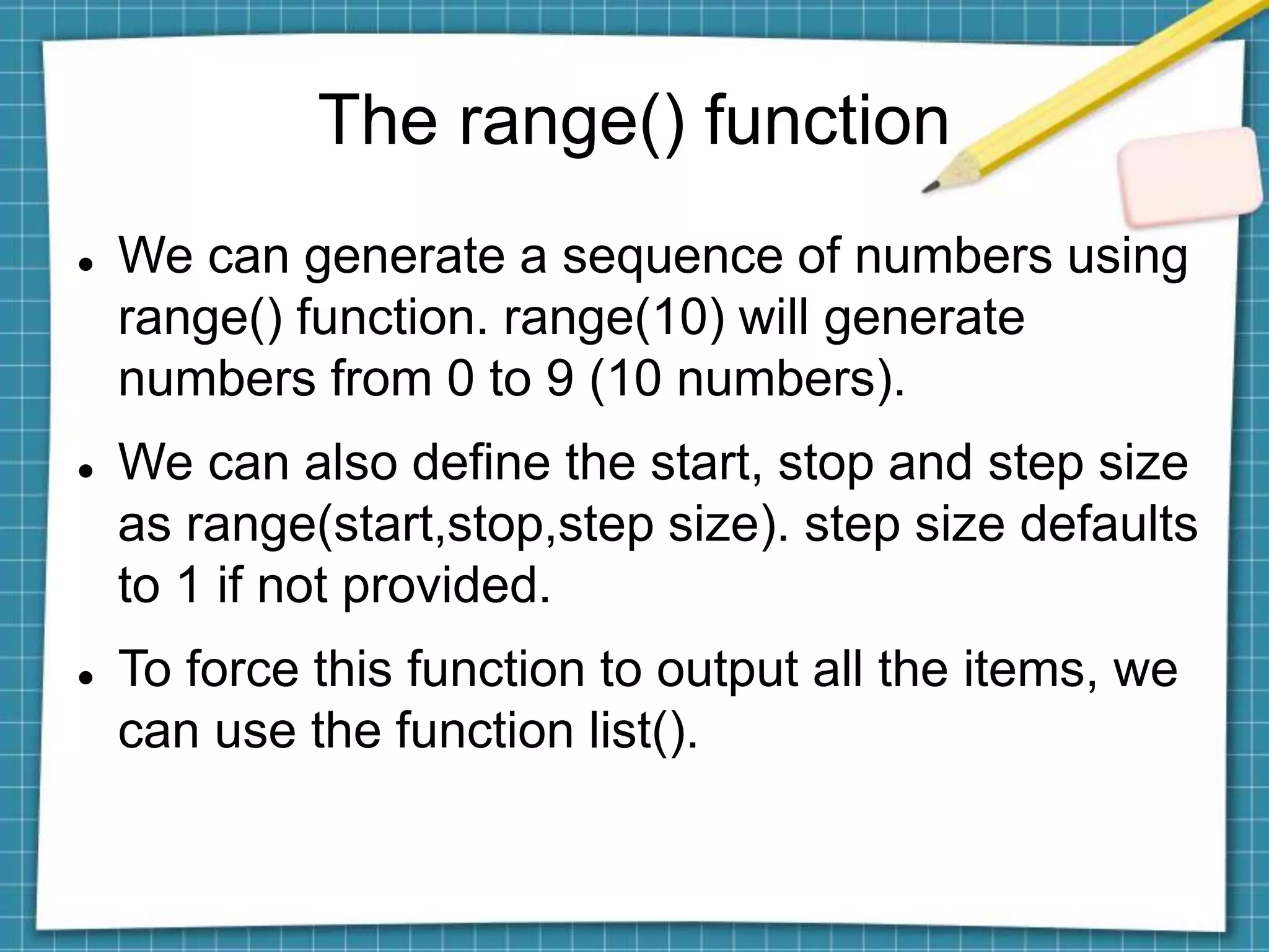 Python For Loop Pptx Programming Languages Computing 1339