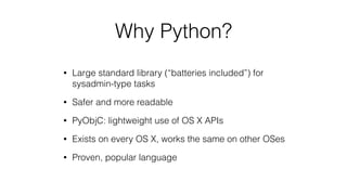 Python for Mac Admins | PPT