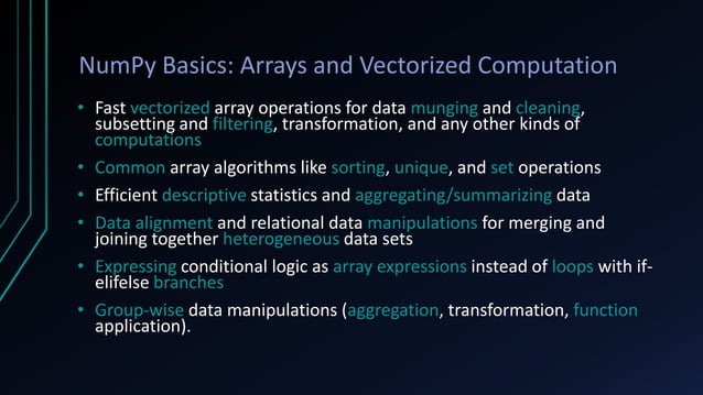 Python for statistical analysis | PPT