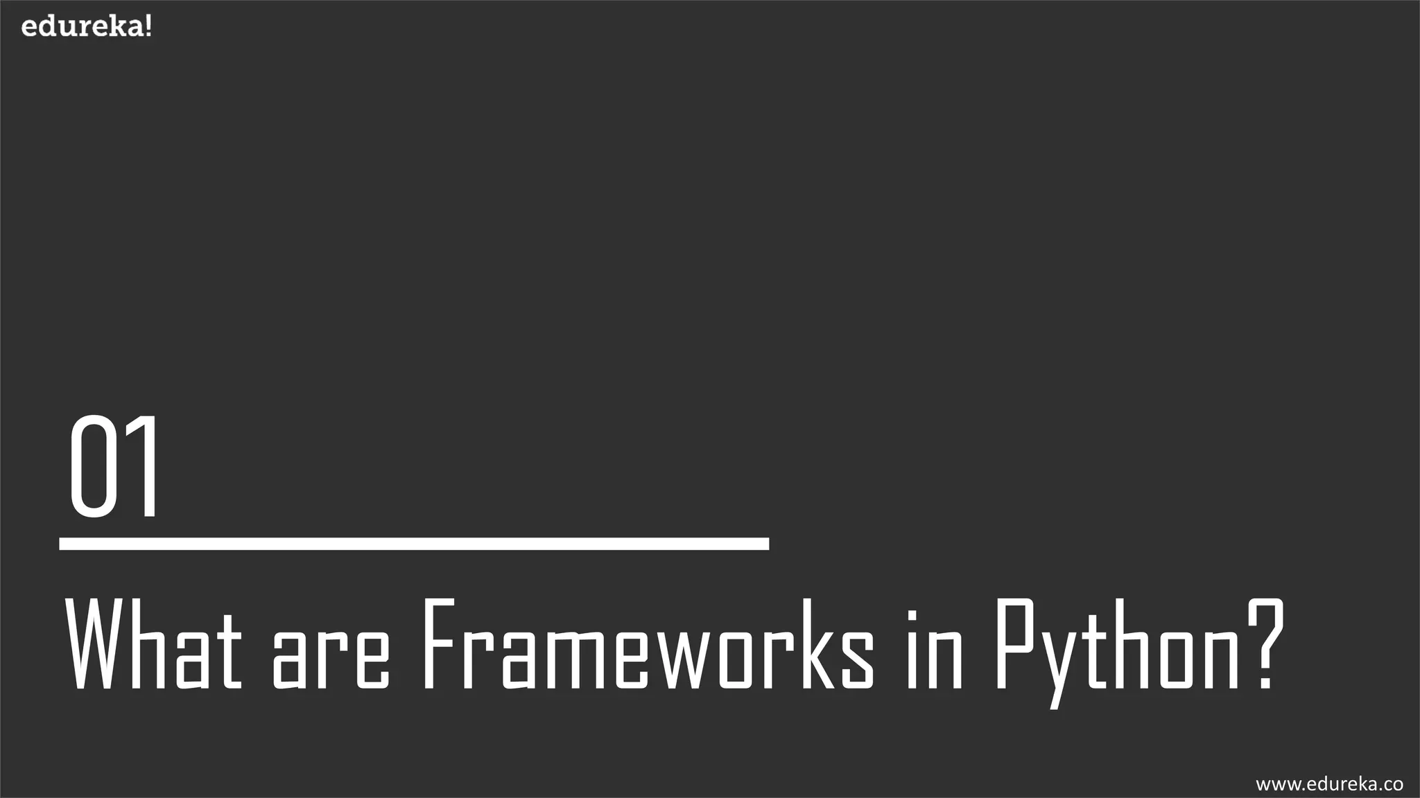 Top 5 Frameworks In Python Django Web2py Flask Bottle Cherrypy Edureka Ppt 5346