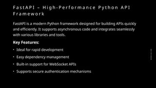 Most Popular Python Frameworks With Key Features | PPTX