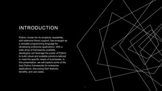 Python Frameworks for Enterprise Applications.pptx