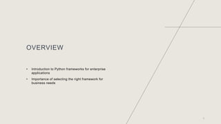 Python Frameworks for Enterprise Applications.pptx