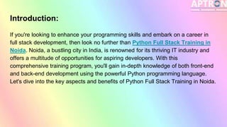 Python Full Stack Training in Noida.pptx