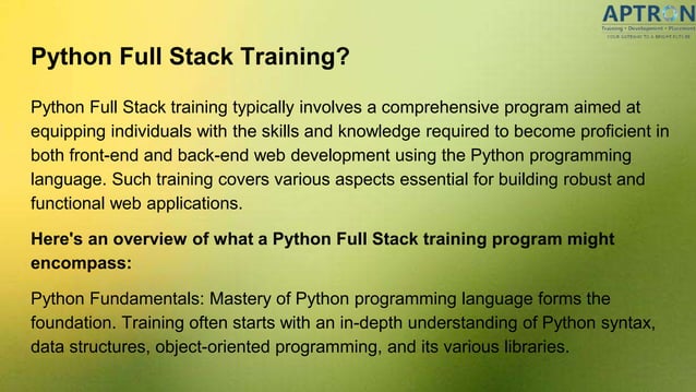 Python Full Stack Training in Noida.pptx