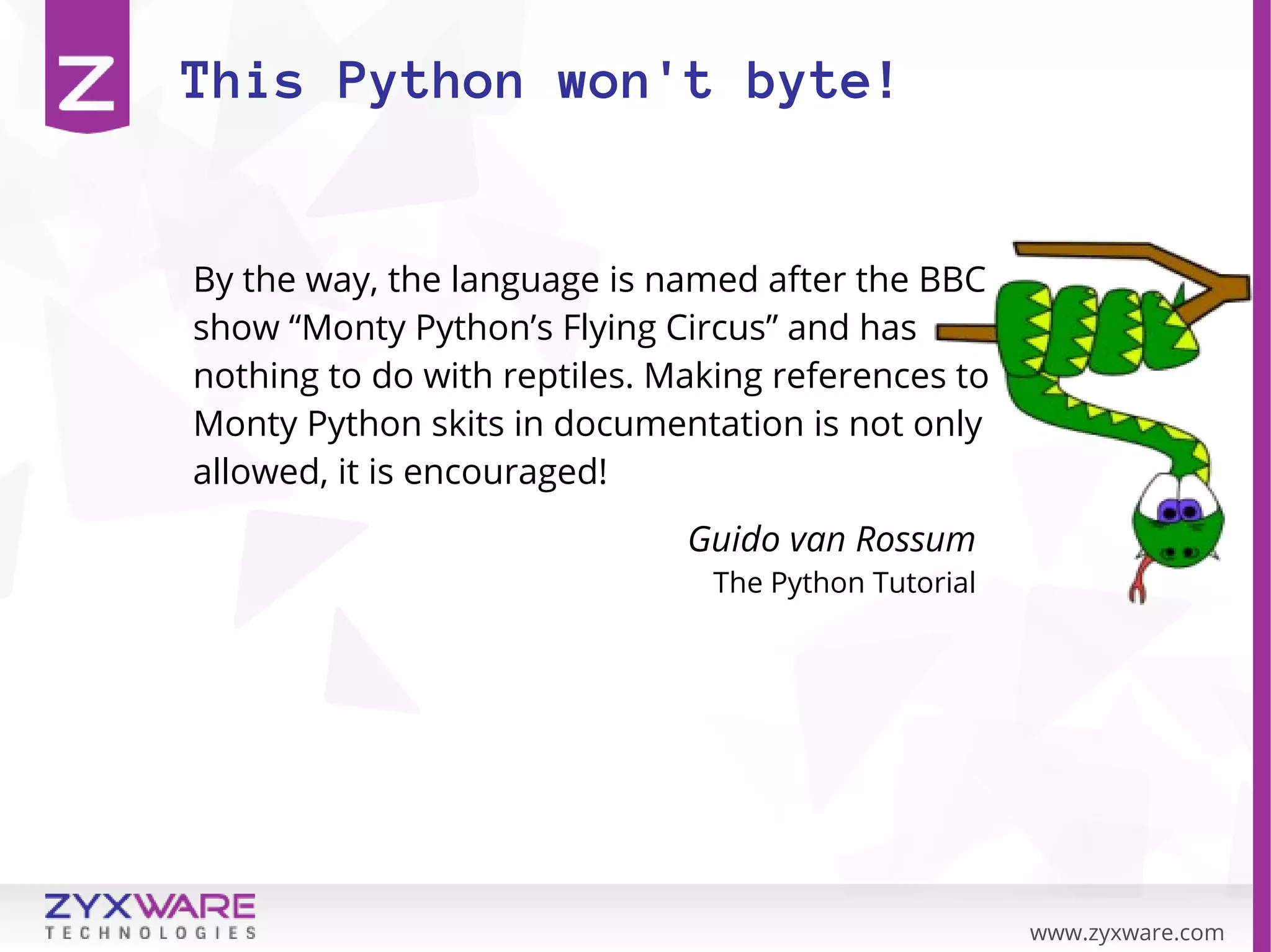 I Love Python Ppt 