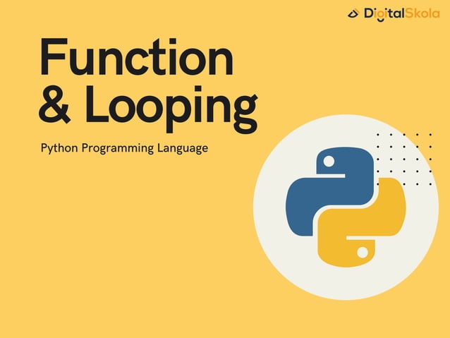 Python Function and Looping | PPT