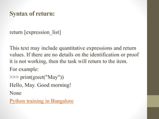 Python functions | PPT
