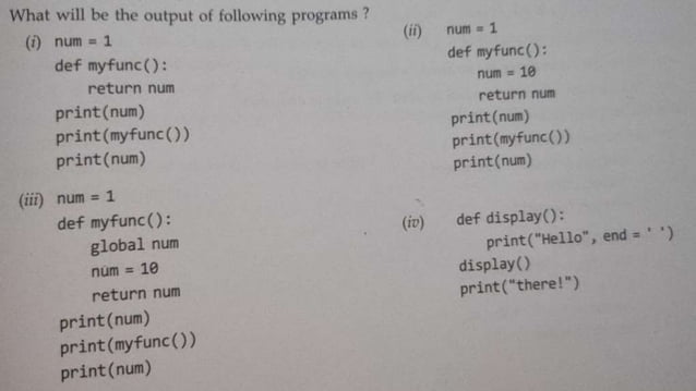 Python functions | PPT