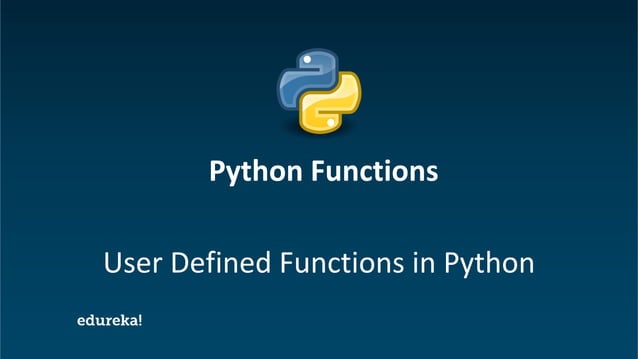 Python Functions Tutorial | Working With Functions In Python | Python ...