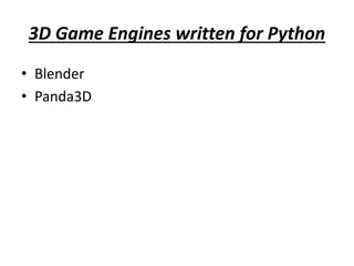 Python games | PPT