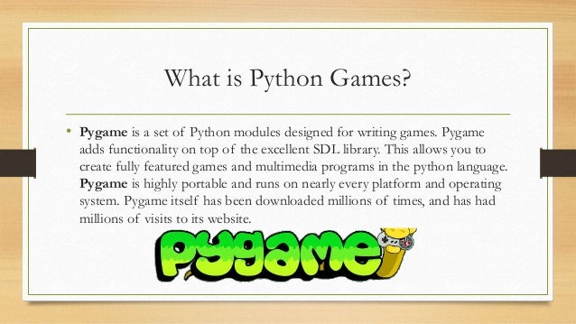 Python games (pygames)