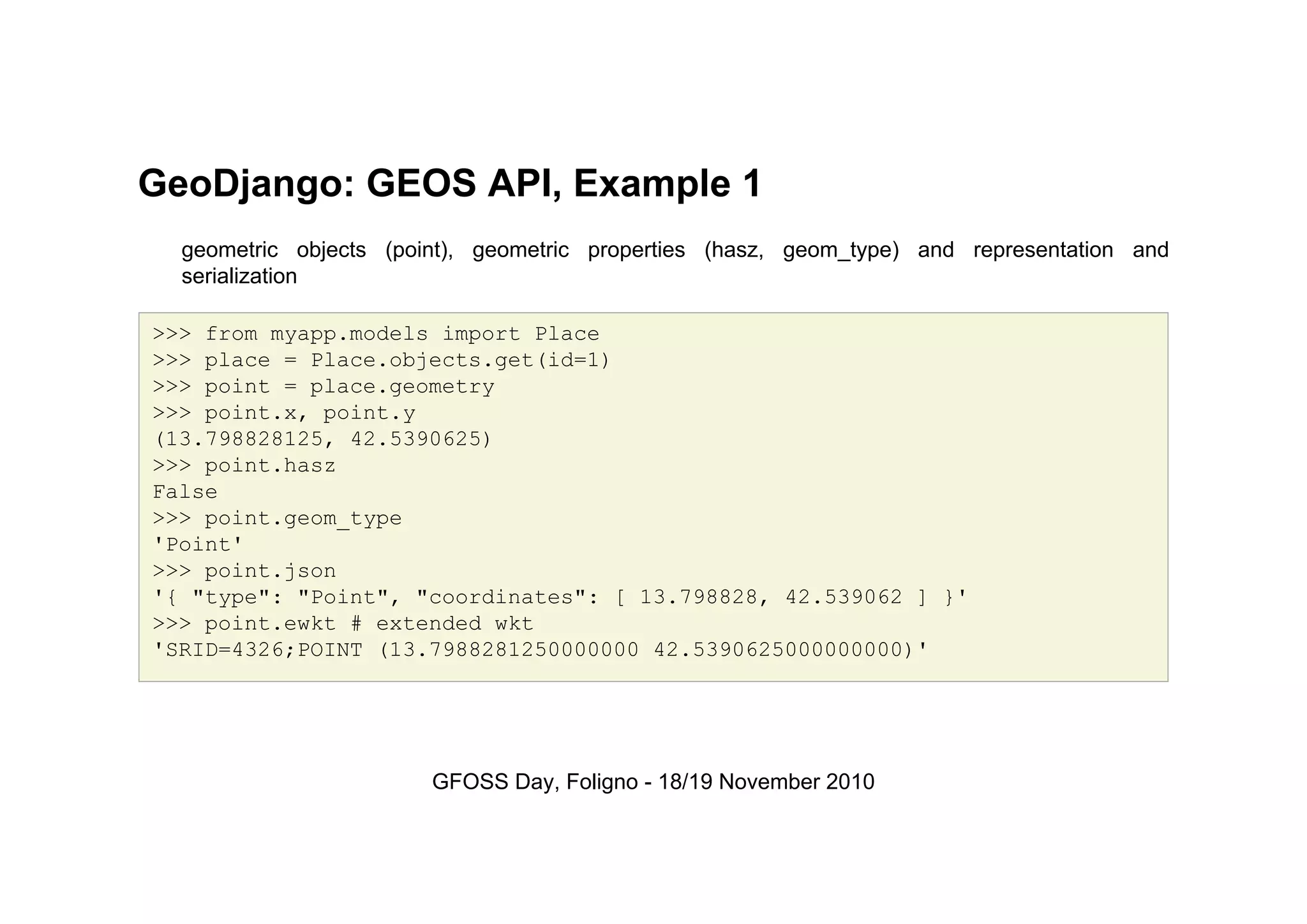 Developing Geospatial software with Python, Part 1 | PPT Developing Geospatial software with Python, Part 1 | PPT