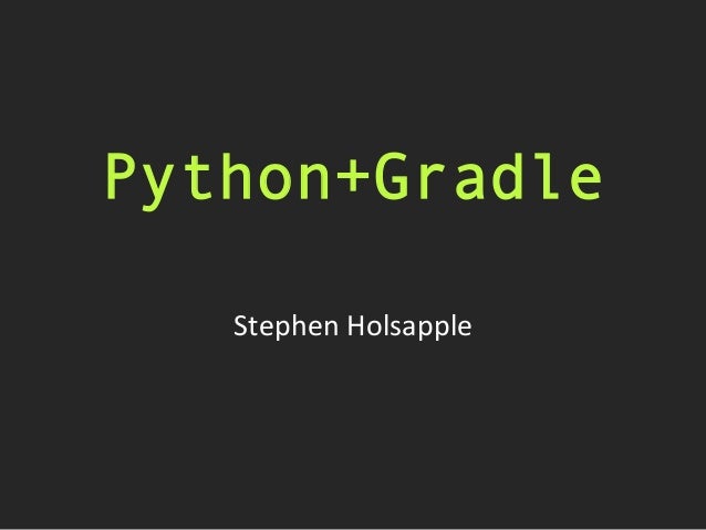 Python+gradle