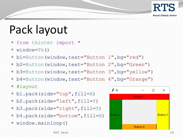 Python GUI Programming | PPT | Programming Languages | Computing