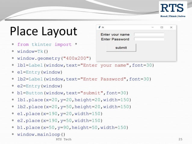 Python GUI Programming | PPT | Programming Languages | Computing