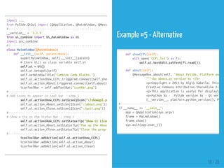 Python GUI PySide | PPT