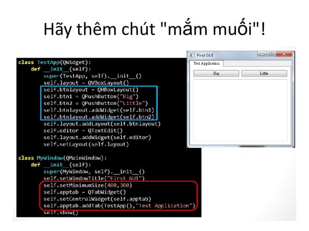 Lập trình Python GUI vs PySide | PPTX
