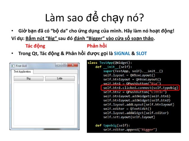 Lập trình Python GUI vs PySide | PPTX