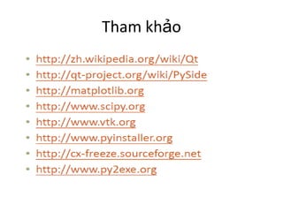 Lập trình Python GUI vs PySide | PPTX