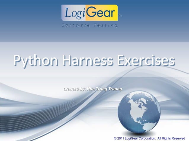 Python harness exercises | PPT