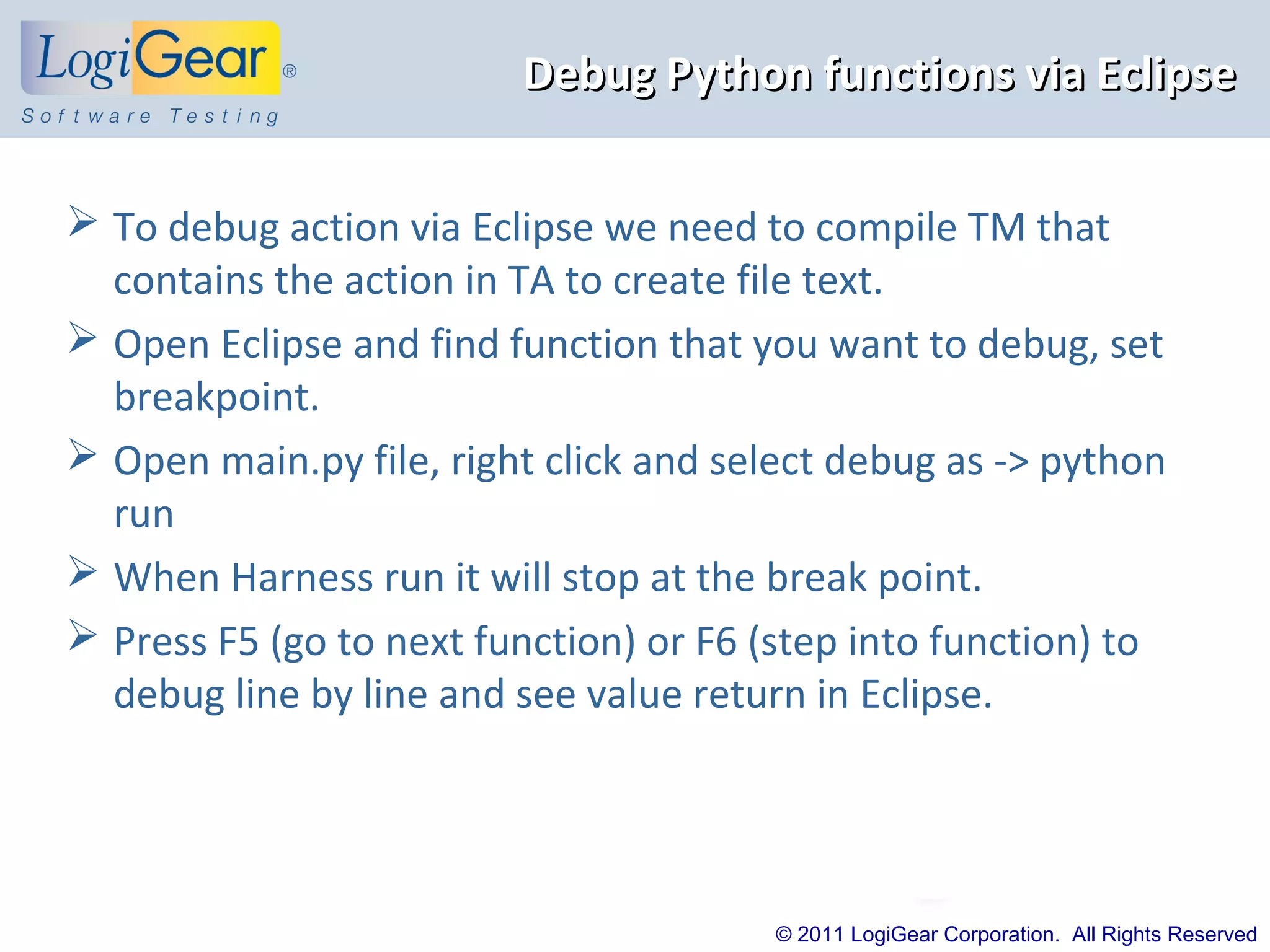 Python Harness Fundamental Ppt
