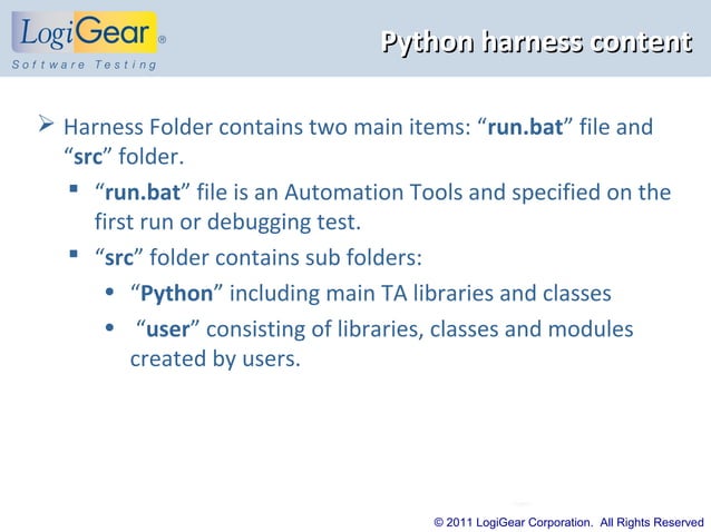 Python harness fundamental | PPT
